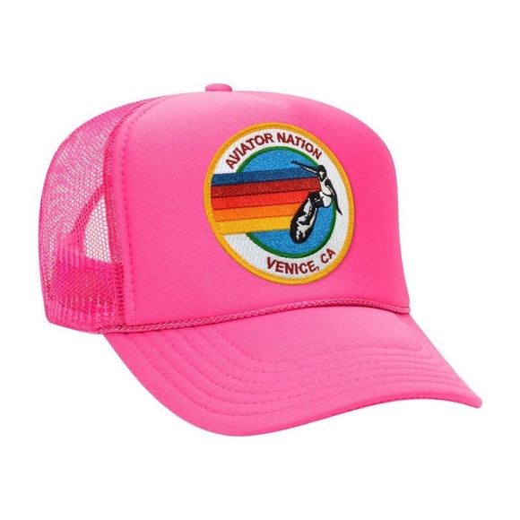 Aviator Nation | Accessories | Aviator Nation Hot Pink Trucker Hat ...